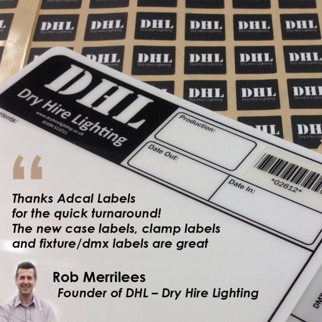 Best Custom Labels for AV & Entertainment | Worldwide Delivery